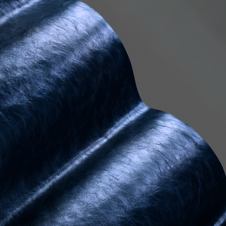 Old English Peacock Blue - Crest Leather
